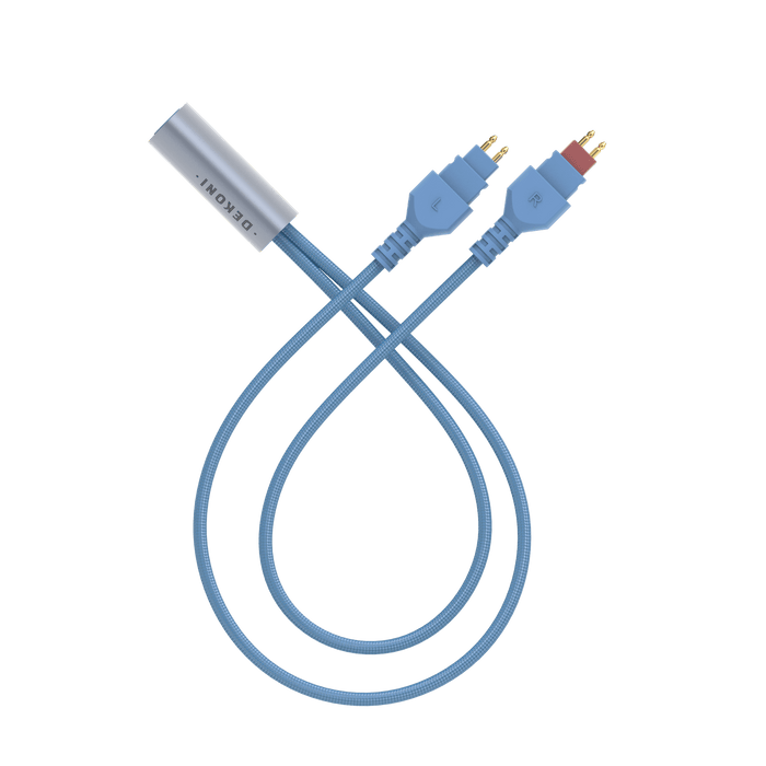 Postsplit HD600 Connectors with Blue Nylon Jacket – Dekoni Audio