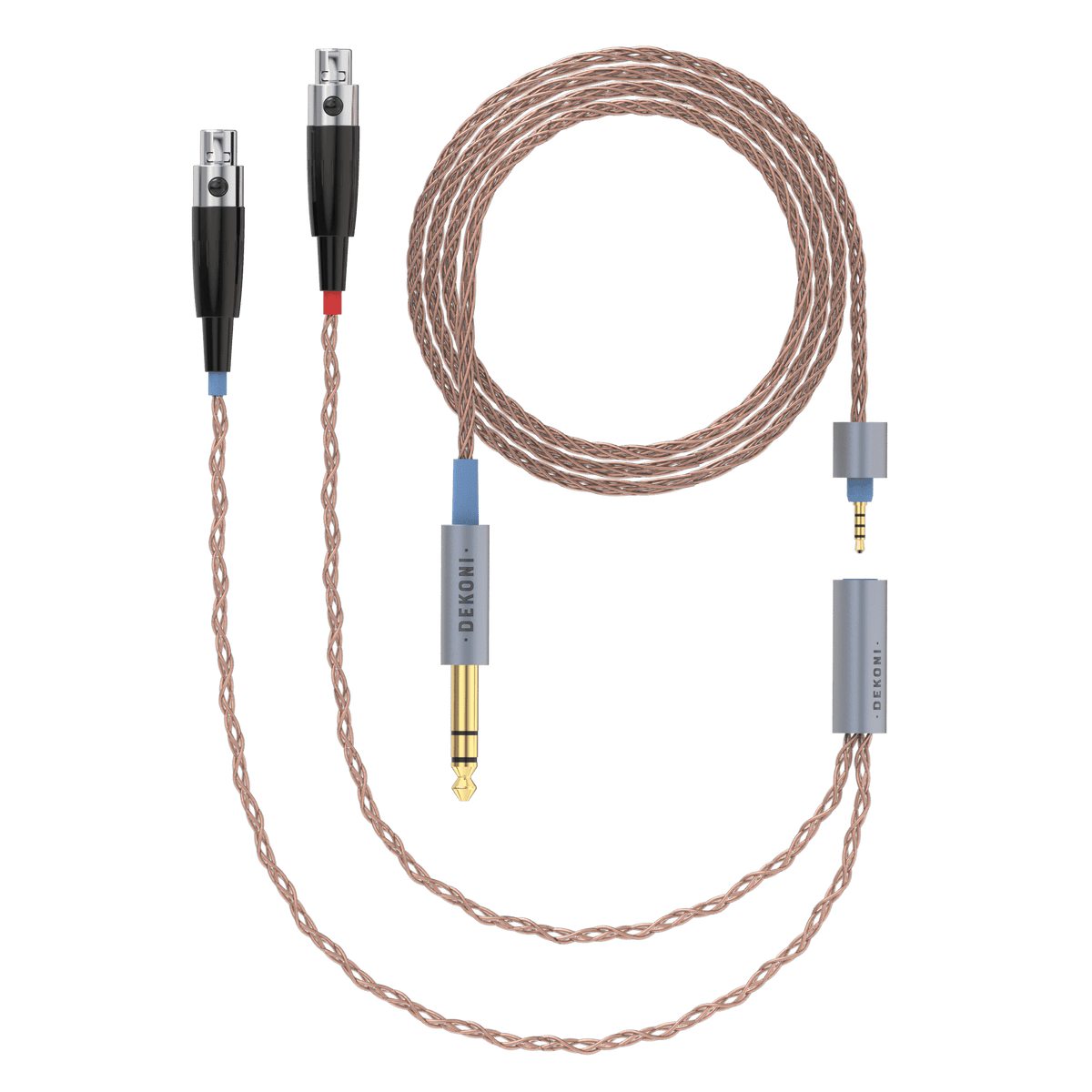 Dekoni Audio Ensemble 1/4" 64" PCUHD Cable with 4-pin Mini XLR Headpho
